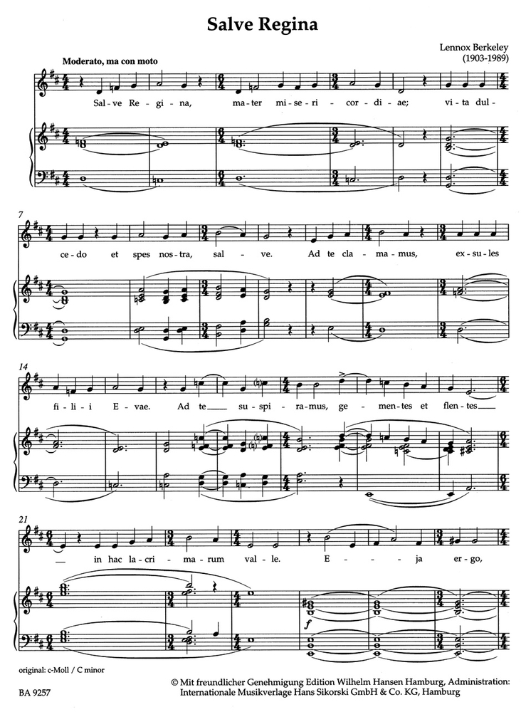 Sheet Music : Marian Hymns Vol.1 : Salve Regina - Voix, Orgue (Medium voice, Piano)