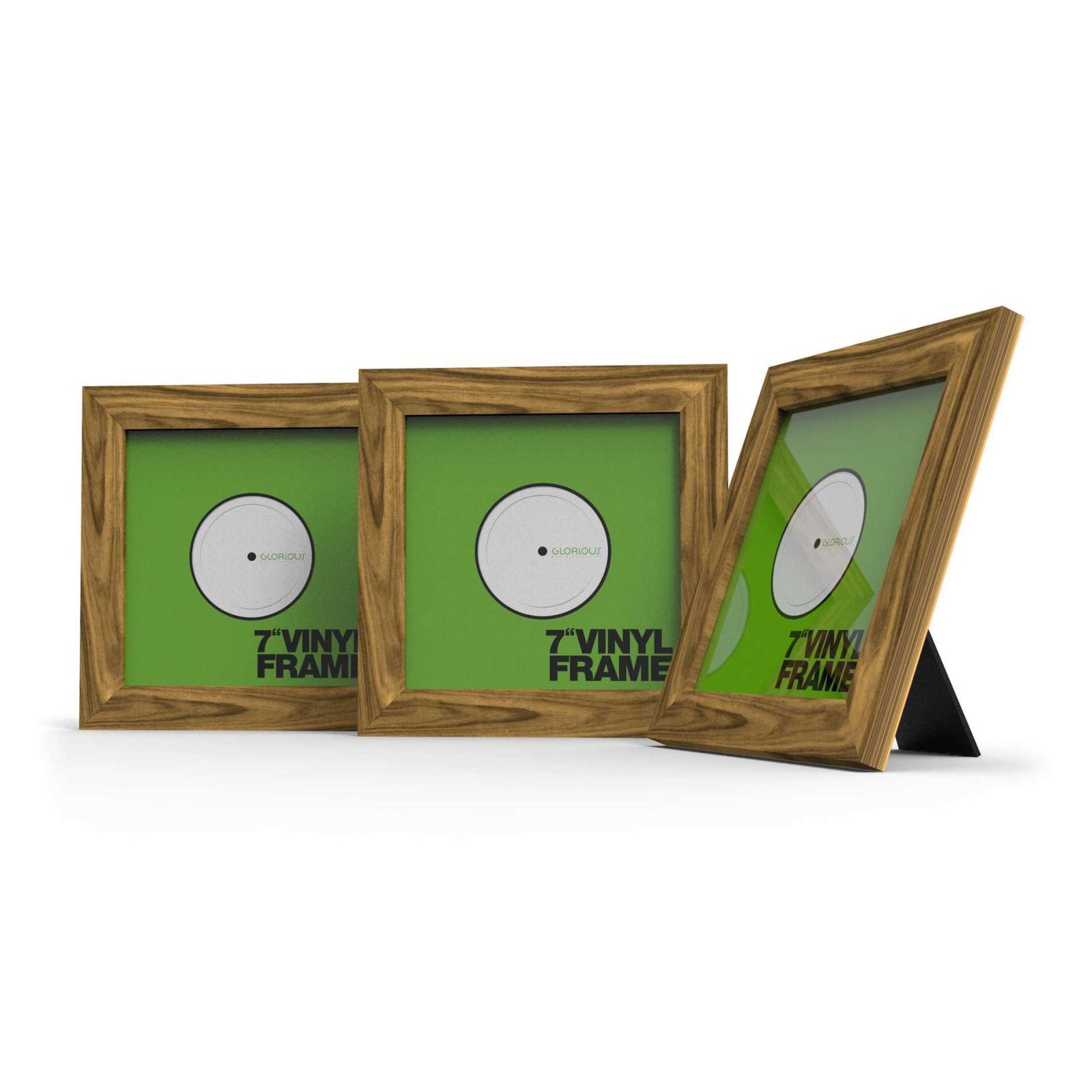 GLORIOUS DJ Vinyl Frame Set 7 - Rosewood - Mobilier dj | Woodbrass