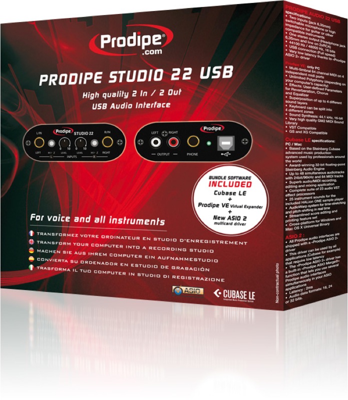 Prodipe Studio 22 Usb - ACCESSORIES - STUDIO/LIVE - Buy online - Free-scores.com